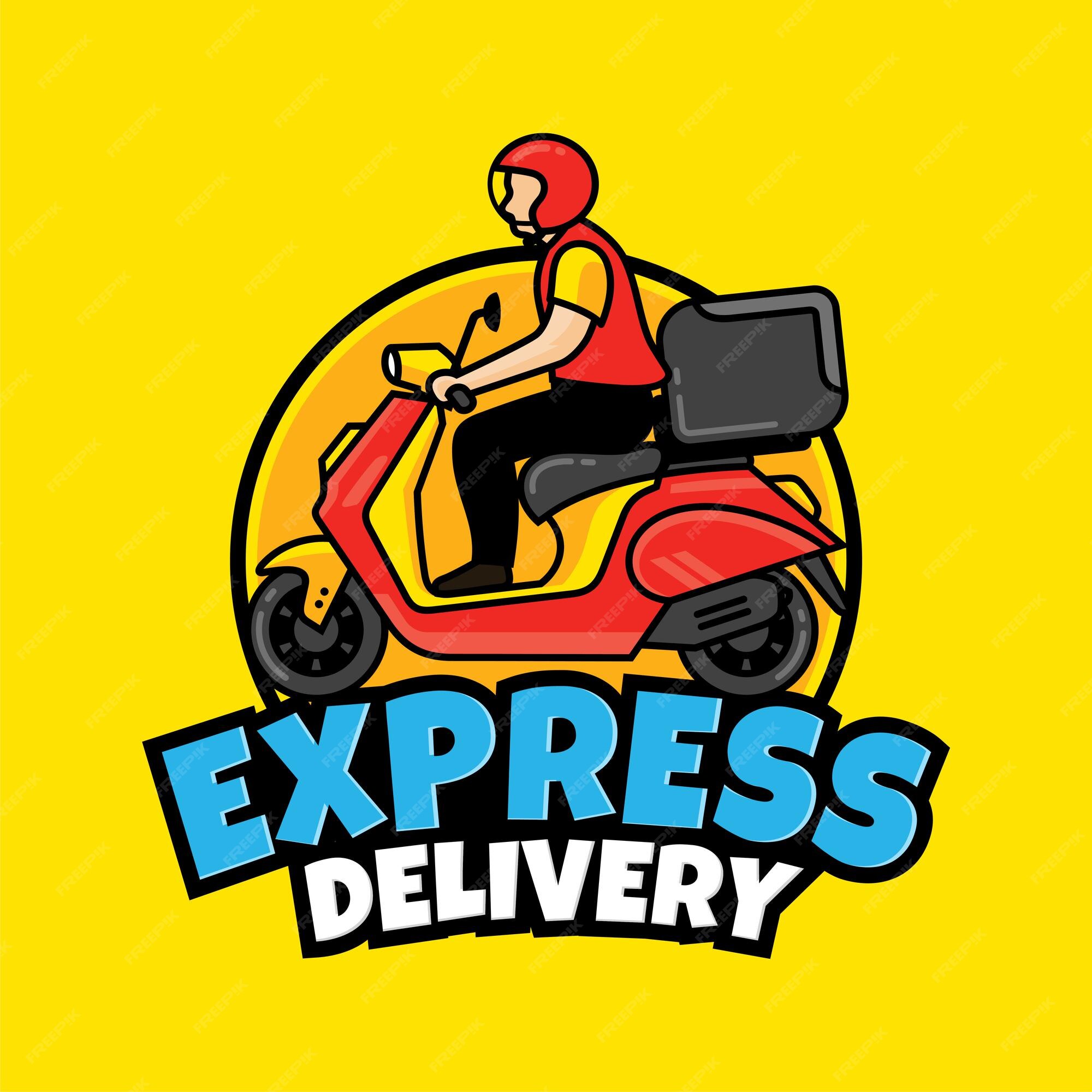 Modelo de vetor de design de logotipo de entrega expressa | Vetor Premium Modelo de vetor de design de logotipo de entrega expressa | Vetor Premium