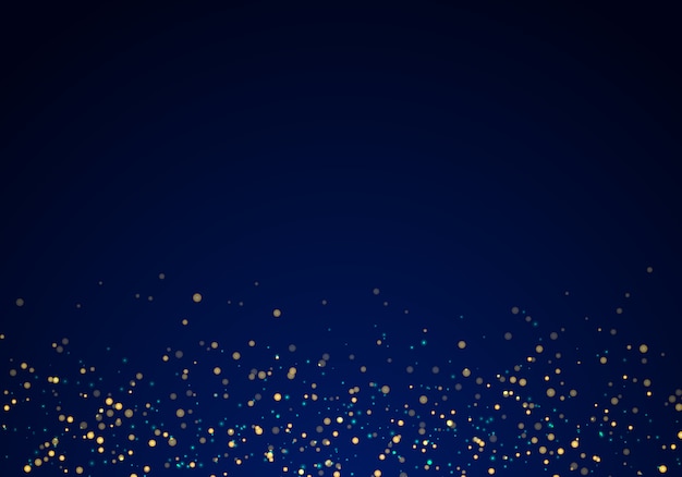 Textura de luzes de glitter dourado caindo sobre fundo azul | Vetor Premium Textura de luzes de glitter dourado caindo sobre fundo azul | Vetor Premium