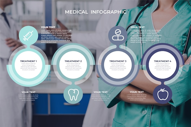 Tratamento de evolução médica infográfico | Vetor Grátis Tratamento de evolução médica infográfico | Vetor Grátis