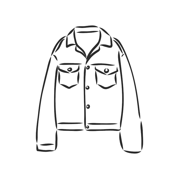 Vetor de jaqueta de couro, ícone, esboço. jaqueta, desenho vetorial em ... Vetor de jaqueta de couro, ícone, esboço. jaqueta, desenho vetorial em ...