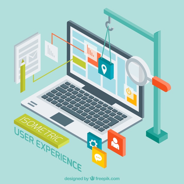 Costruire un sito web in 3d | Vettore Premium Costruire un sito web in 3d | Vettore Premium