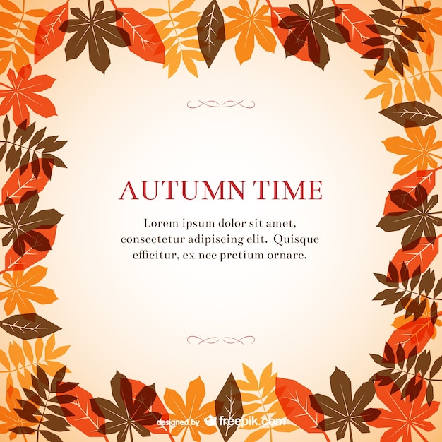 Herfst frame sjabloon | Gratis Vector Herfst frame sjabloon | Gratis Vector