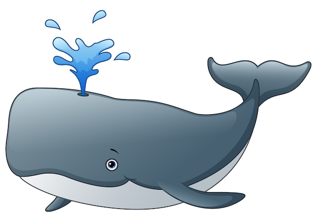 Leuke walvis cartoon | Premium Vector Leuke walvis cartoon | Premium Vector