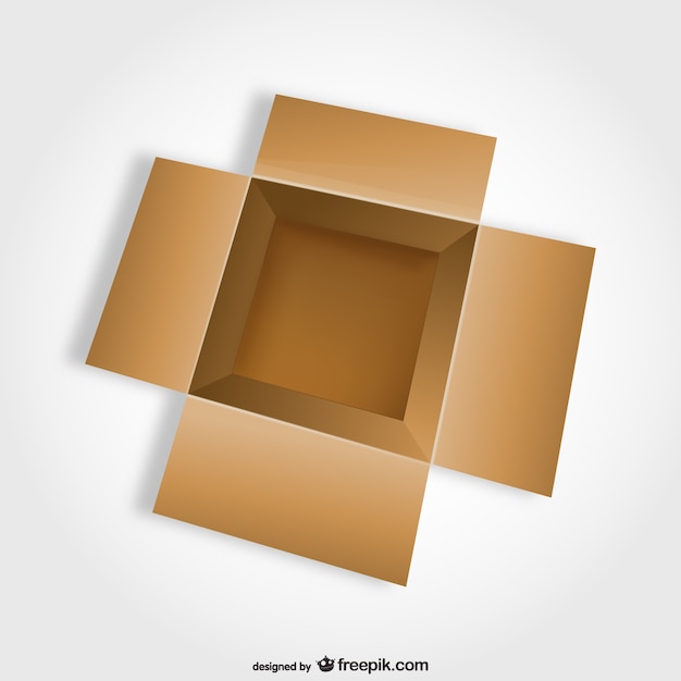 Open doos bovenaanzicht | Gratis Vector Open doos bovenaanzicht | Gratis Vector